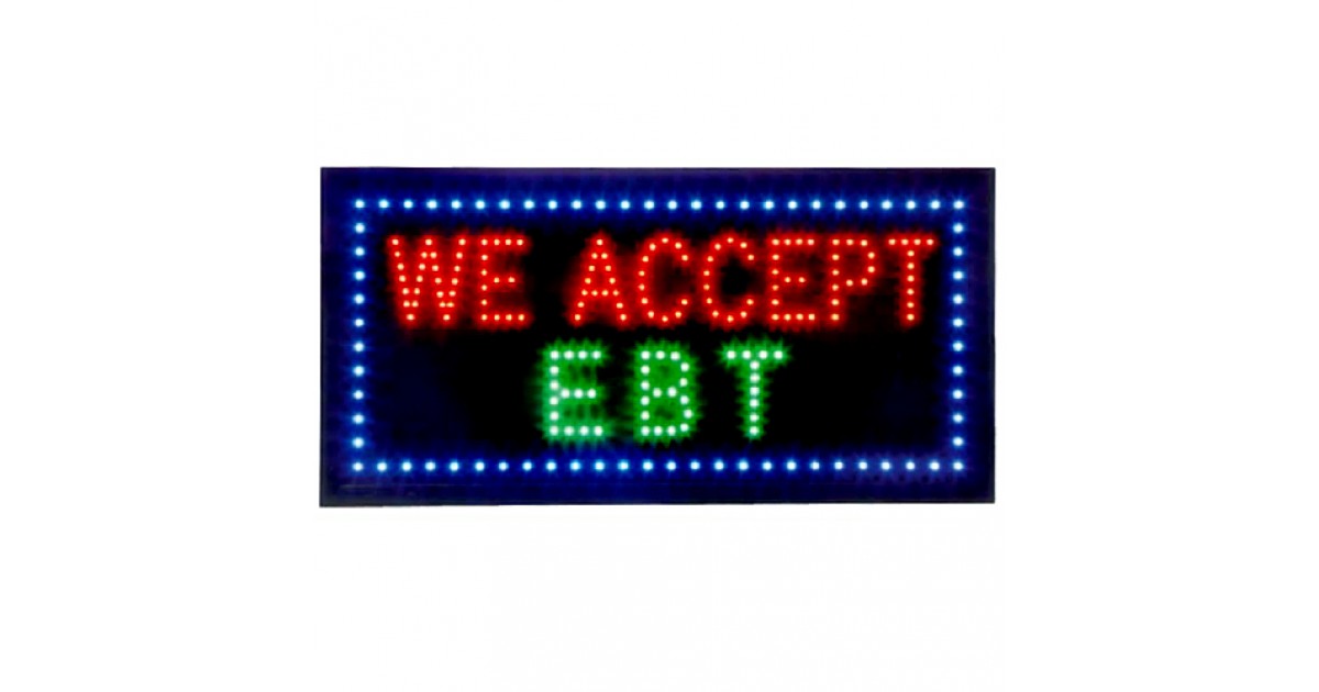 We Accept Ebt Sticker 6 Pack "WE ACCEPT EBT" Window Stickers - 3x5 Inch ...