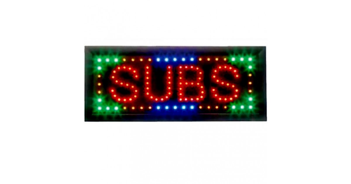 Animated LED Product Sign - SUBS
