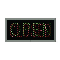 Outdoor LED Open Closed Display 7 x 18 - Green & Red