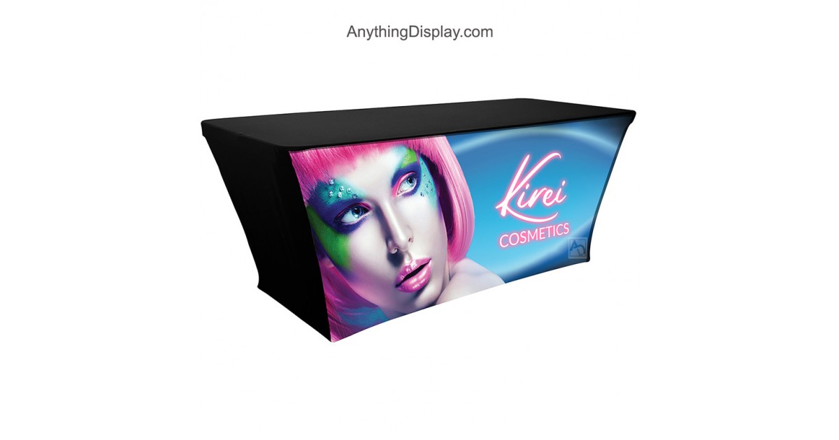 Backlit Event Table Cover - 6ft Table Throw with LED Lights