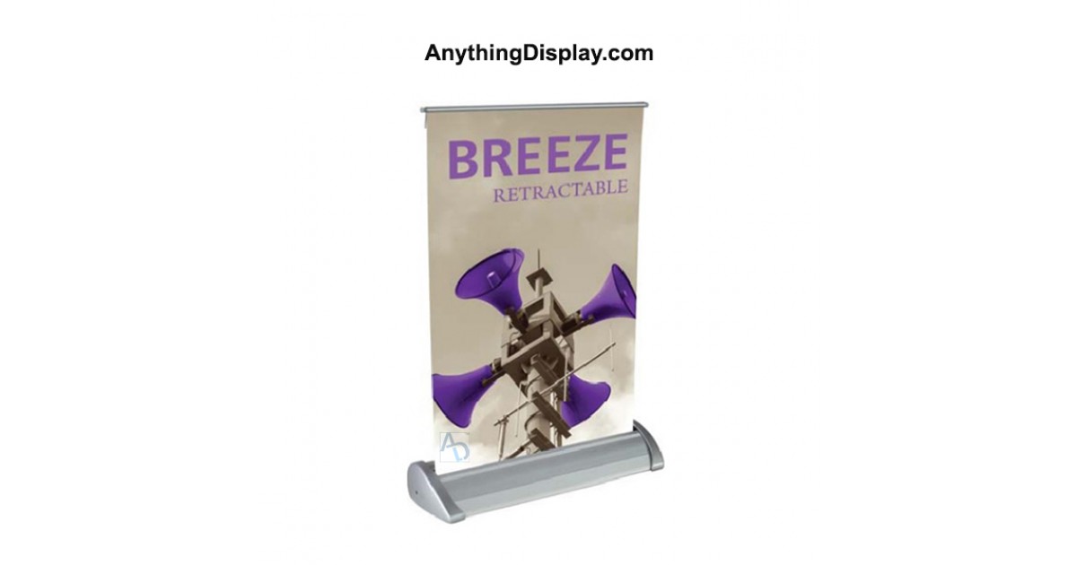 Retractable Table Top Banner Stand | Breeze 9x13 | Table Top Banners