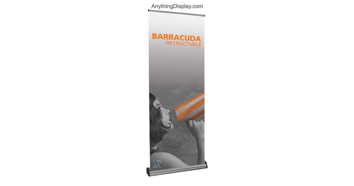 Barracuda Telescopic Banner Display - Variable height Two widths