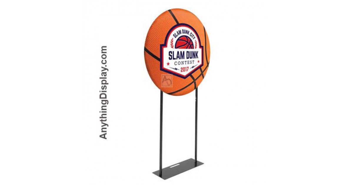 3ft Double-Sided EZ Extend Circle Banner Stand - Round Display