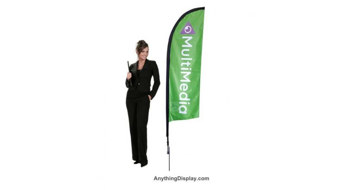 8ft Falcon Flying Flags | Custom Made Flags 8' | Anything Display