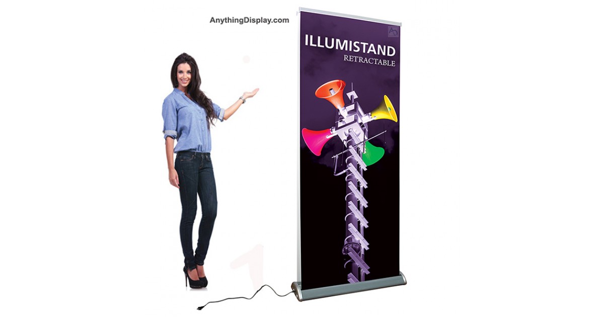 Buy Illumistand 34in Double Sided LED Banner Stand