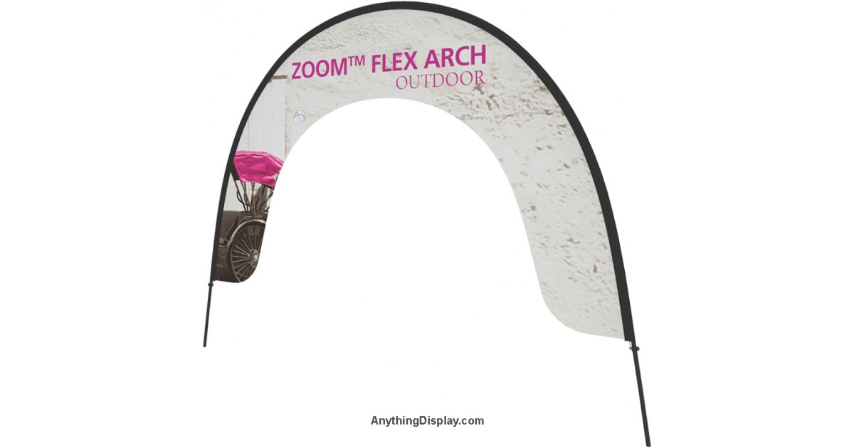 Outdoor Archway Flag - Zoom Flex Banner Flags 10 x 10