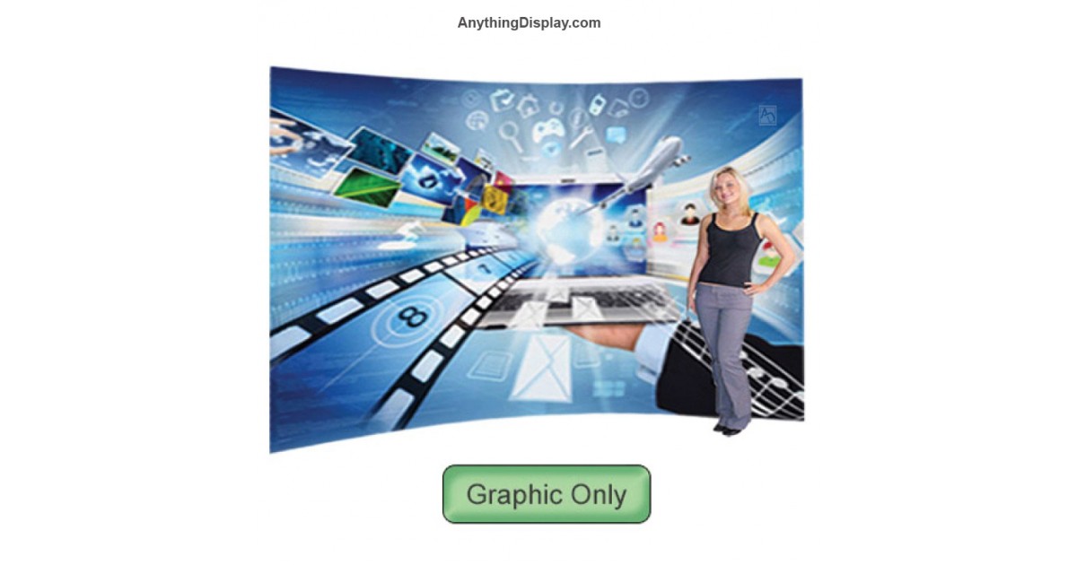 Hop Up Custom Graphic Curved 12ft | Anything Display