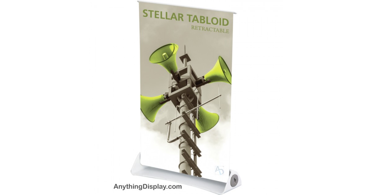 11x18 Tabletop Banner Stellar Stand Retractable | Anything Display