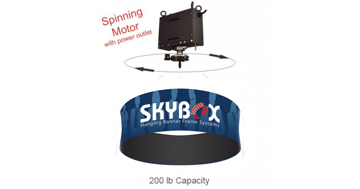 Power Outlet Spinning Motor 200lb | Anything Display