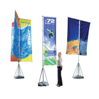 Telescopic Flags - Telescope Flag Poles | Anything Display