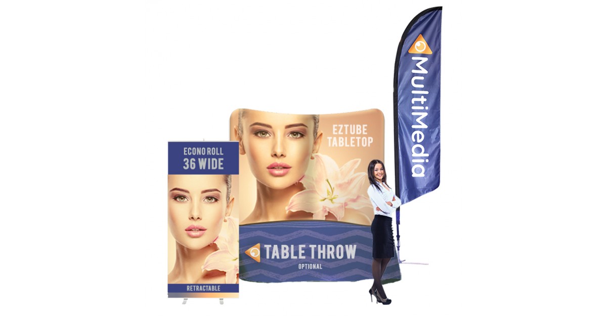 Exhibit Booth Kit 3 | Custom Tradeshow Displays | Anything Display