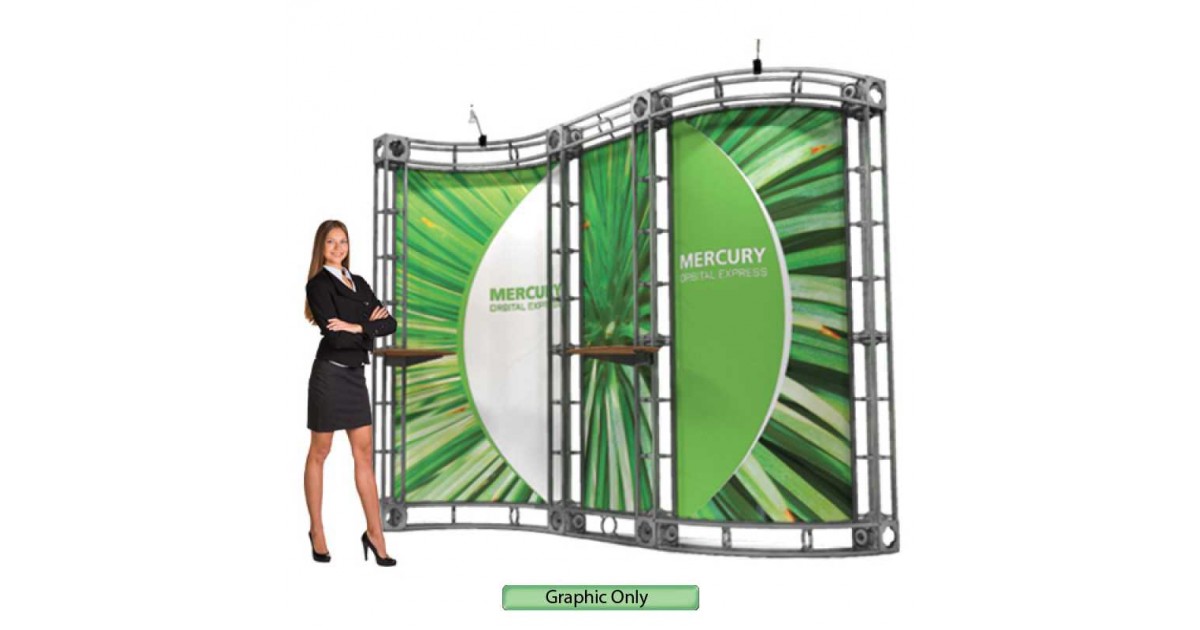 Graphics for Mercury Truss Booth Backwall 10' - Graphic Design Service
