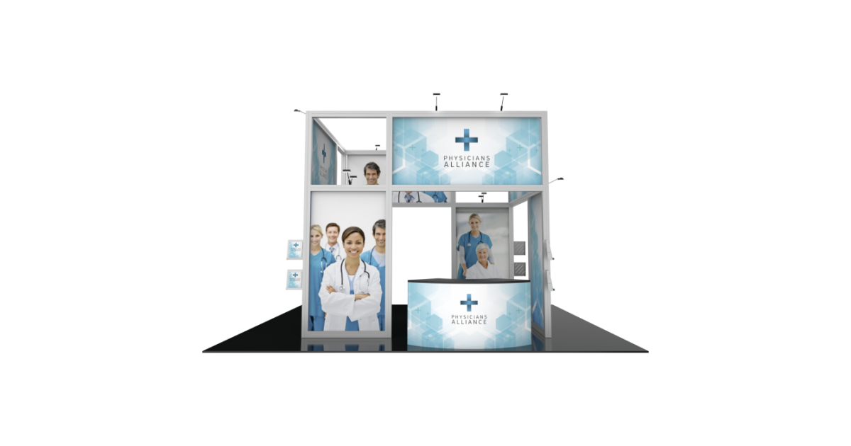 Hybrid Pro 20ft Modular Island Kit 18 | AnythingDisplay