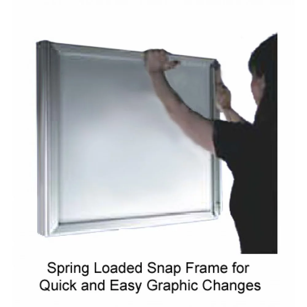 Double Sided Light Box Sign Cabinet Display 3ft x 3ft Snap Frame